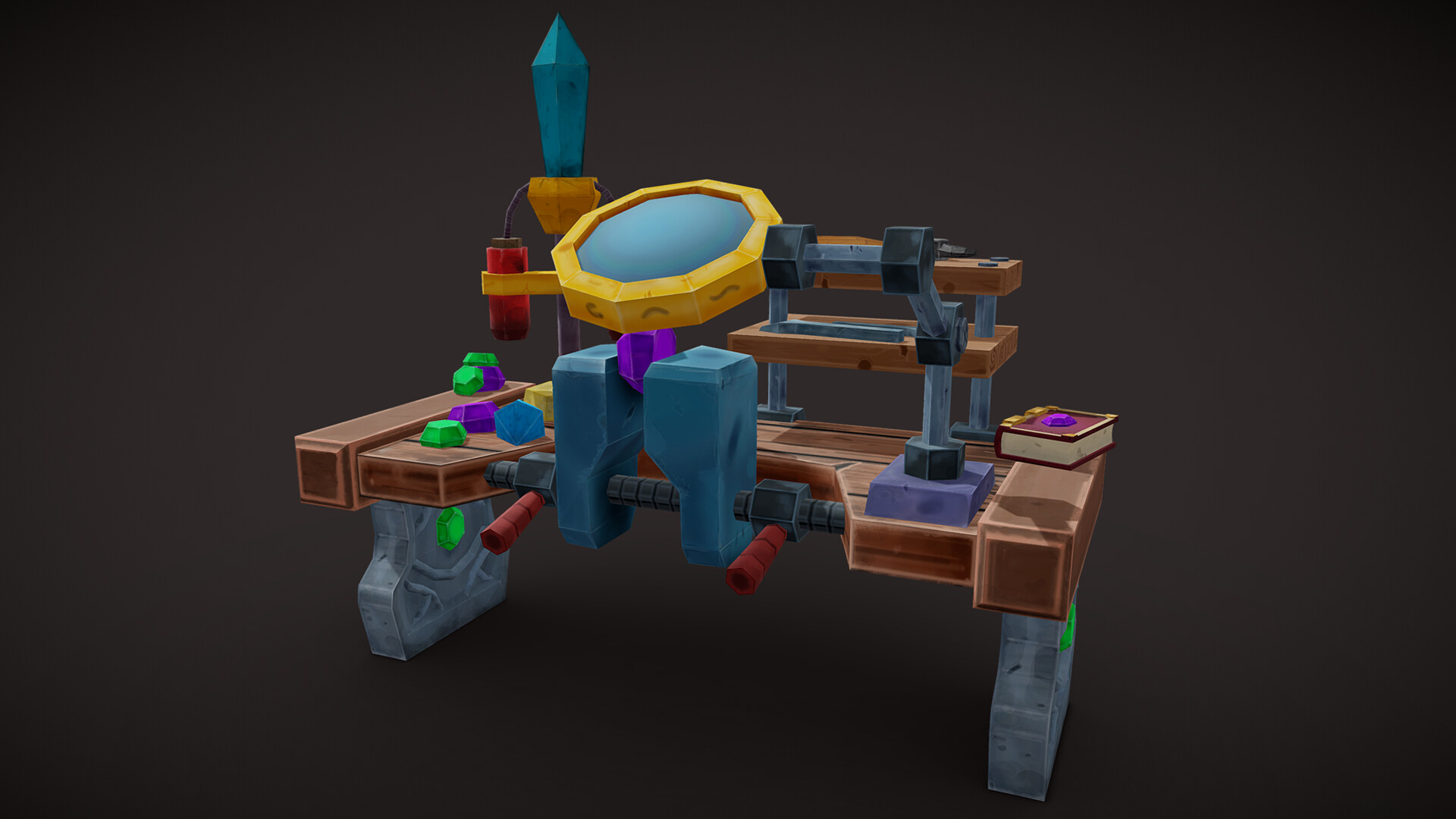 ArtStation - Crafting Table (Hand Painted Practice)