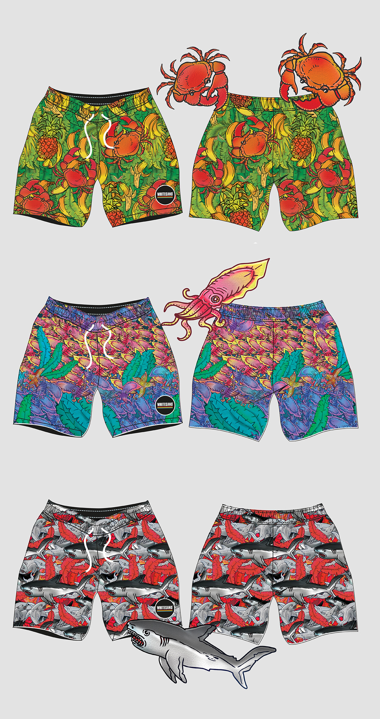 ArtStation - Whitesand Beachwear - Texture design