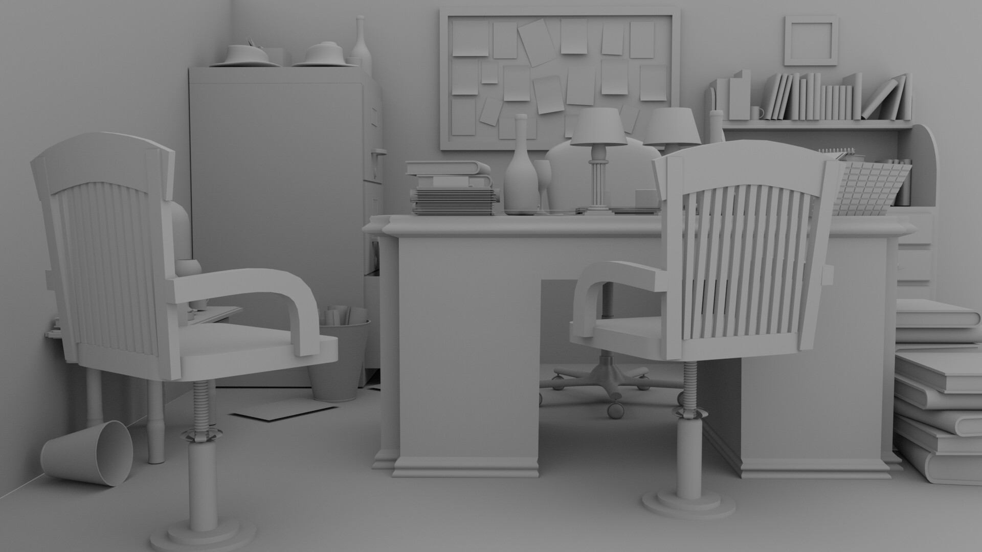 ArtStation - Detective Room