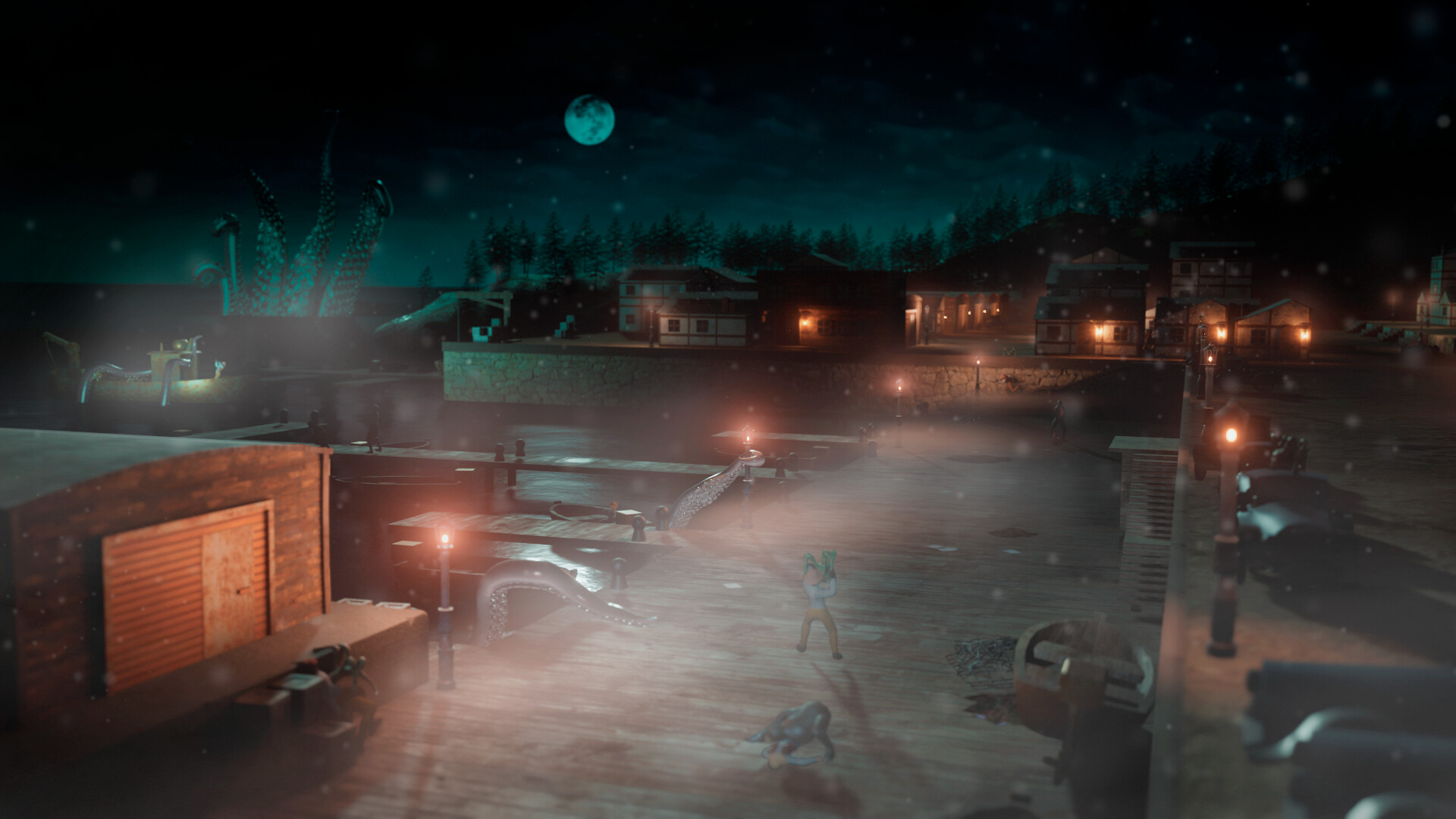 ArtStation - 3D Lovecraft Style Village (LowPoly)