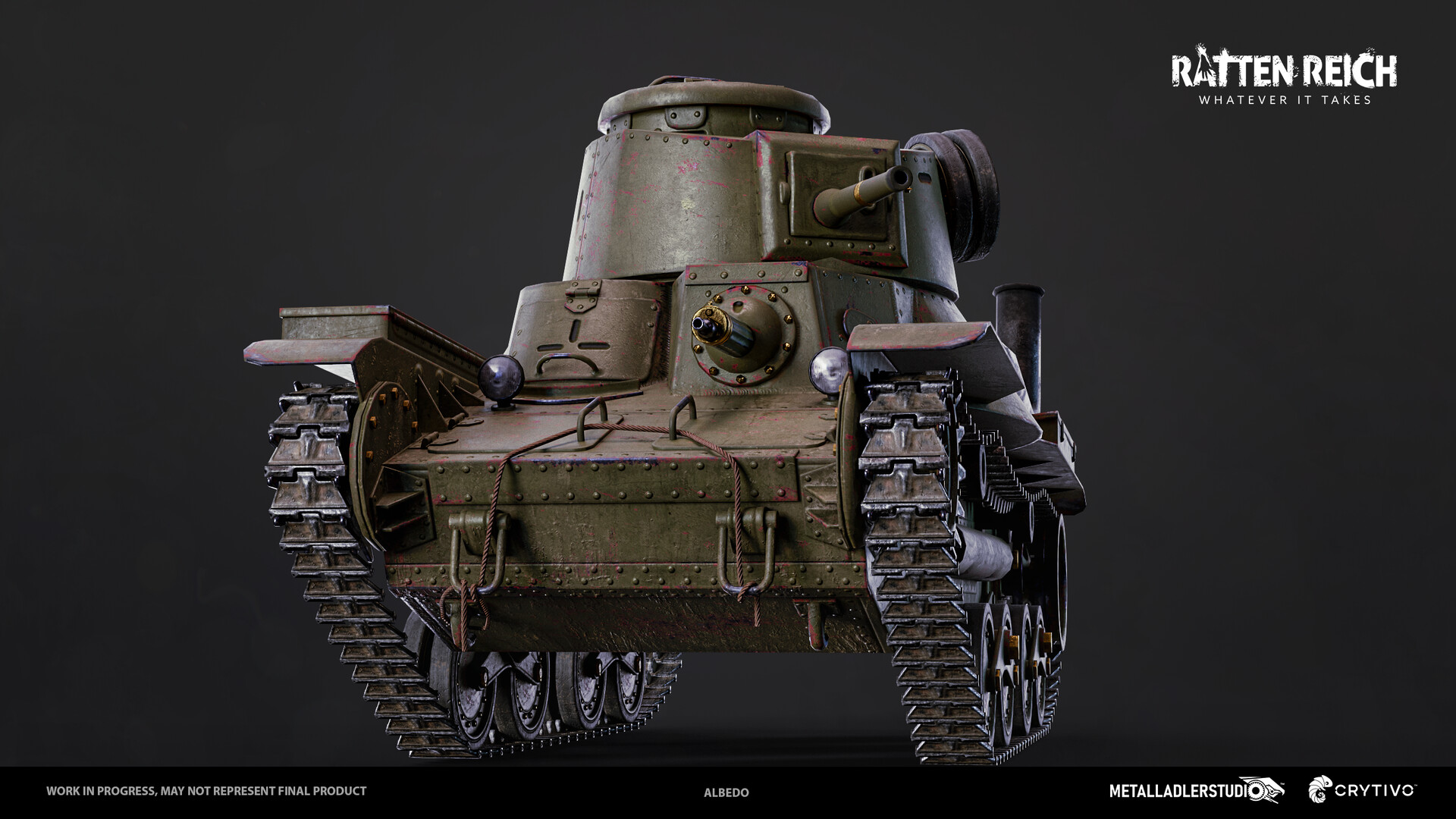 ArtStation - Albedo tank for RTS game