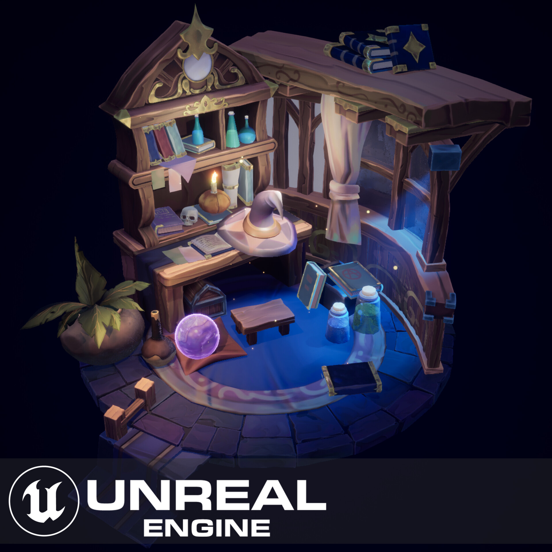 ArtStation - Wizard's House Diorama