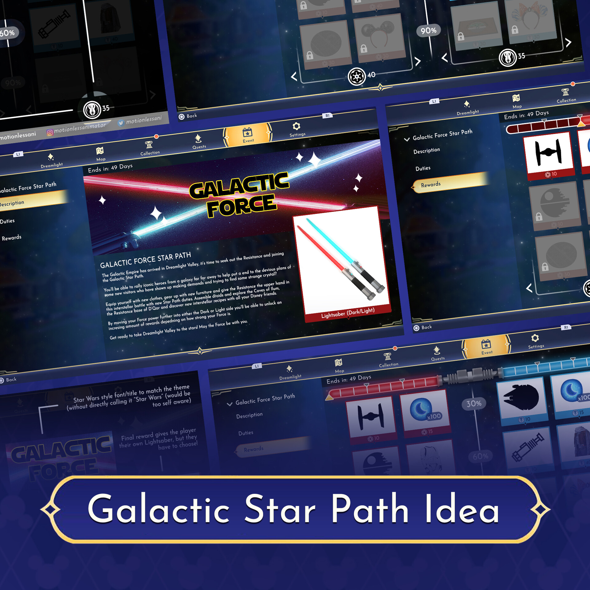 ArtStation - Dreamlight Valley - Star Wars Star Path (fan project)