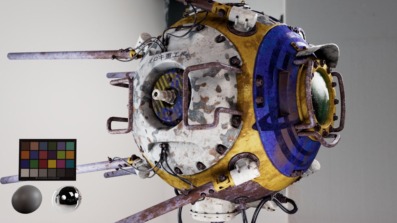 ArtStation - Heavy Duty Drone - texturing study