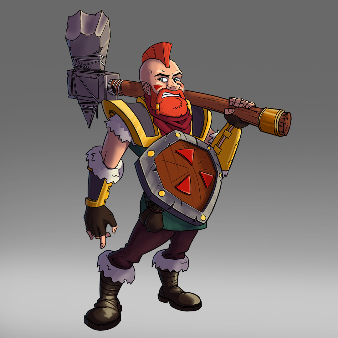 ArtStation - Combat Dwarf