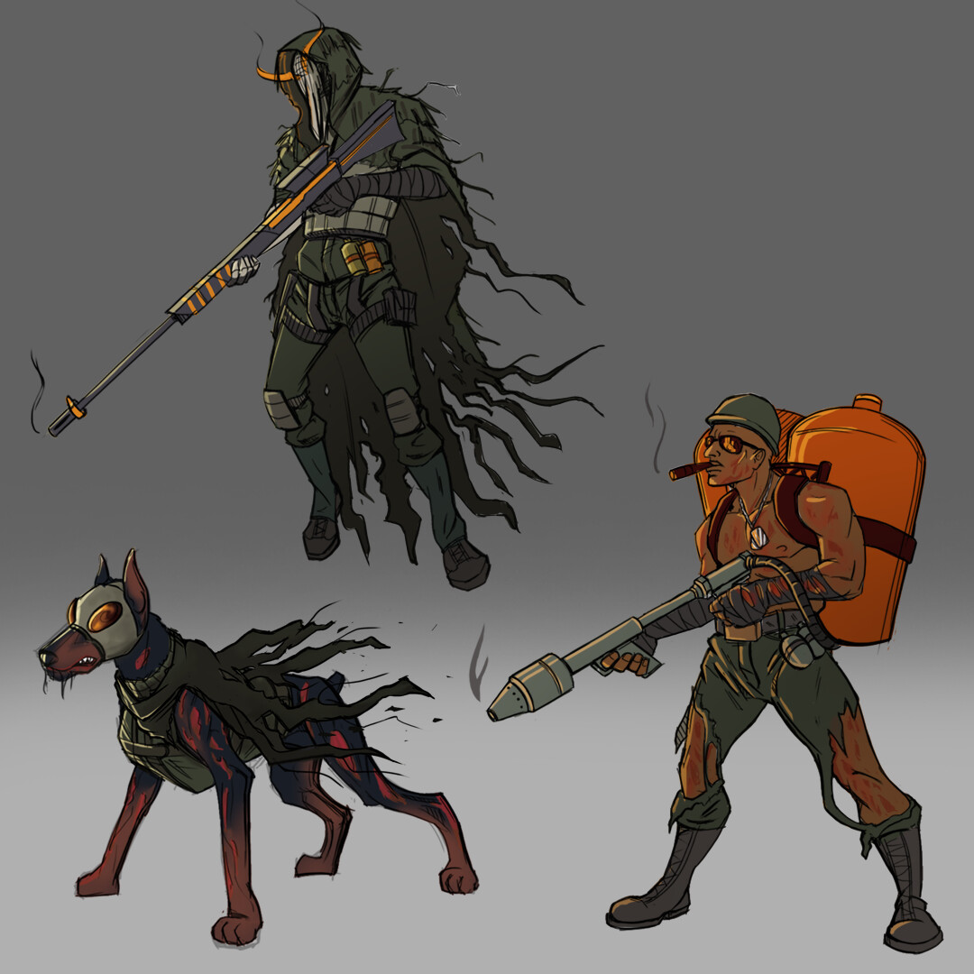 ArtStation - Trio from the Hell