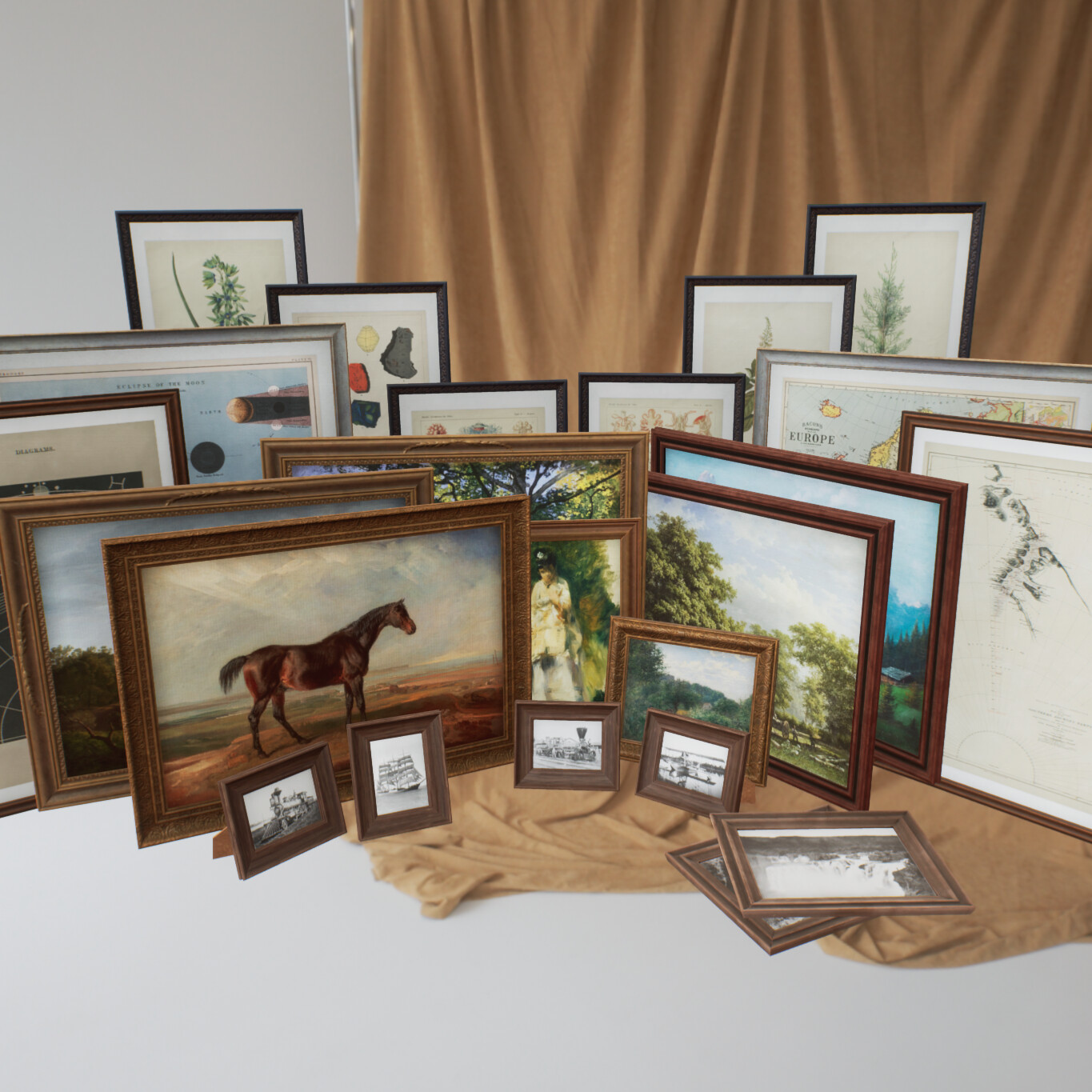 ArtStation - Picture, Painting and Poster frames, Unreal Engine.