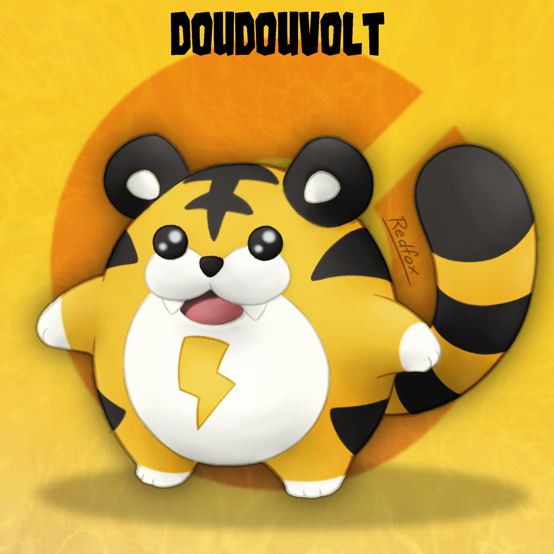 Redfox The Kitsune - Artwork Pokemon VP - Doudouvolt