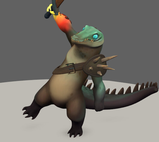 ArtStation - Day 6 - Alligator pose