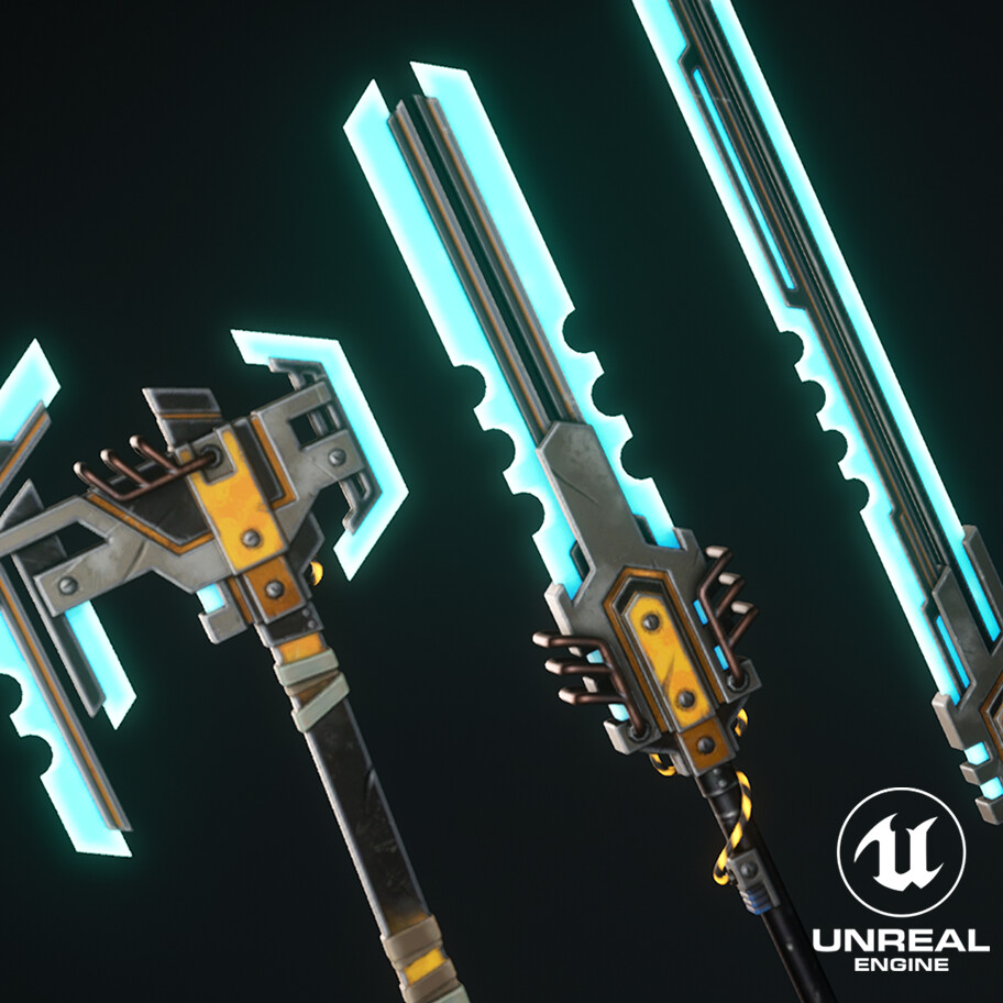ArtStation - Stylized Sci-Fi Weapons - VR Game