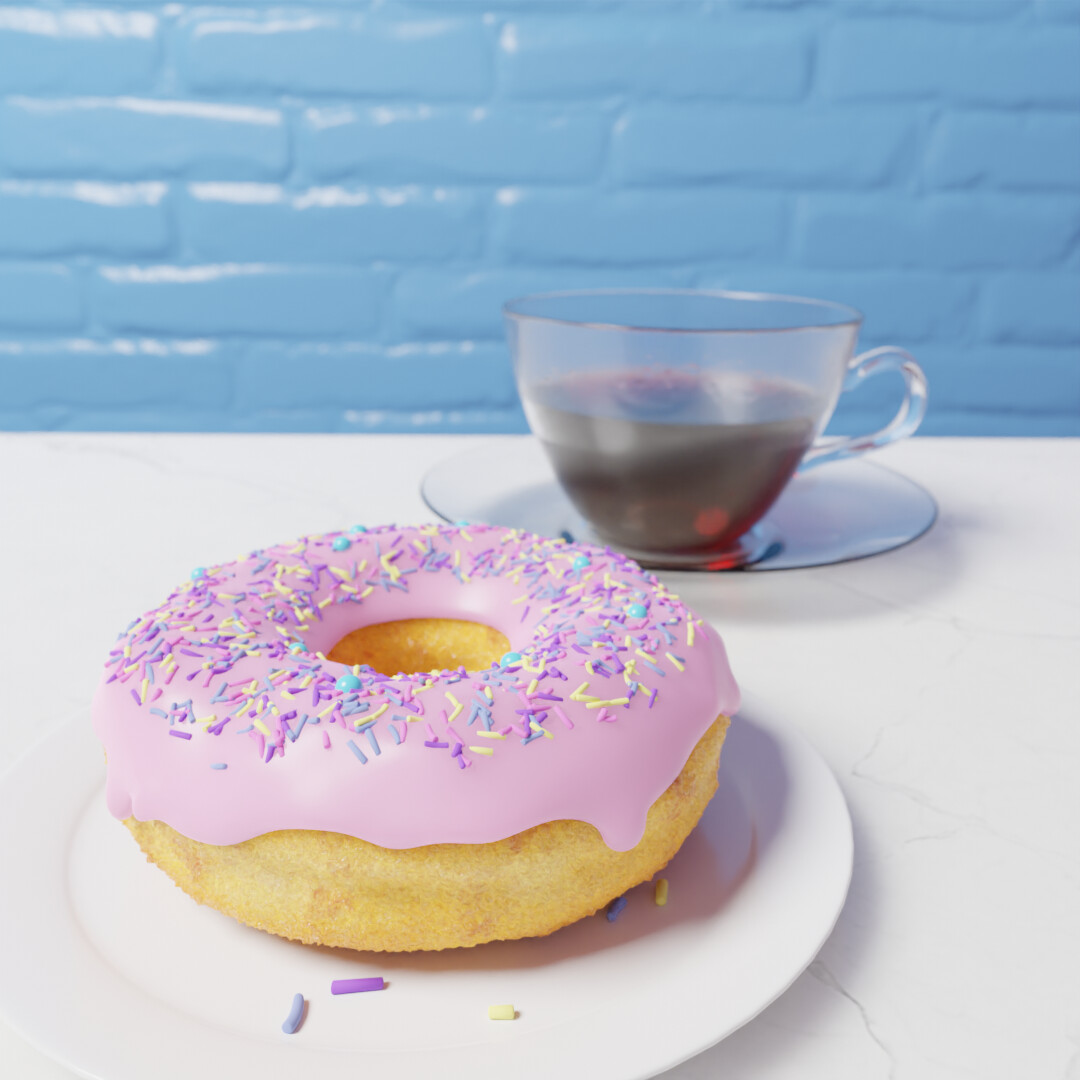 ArtStation - Donut and Coffee