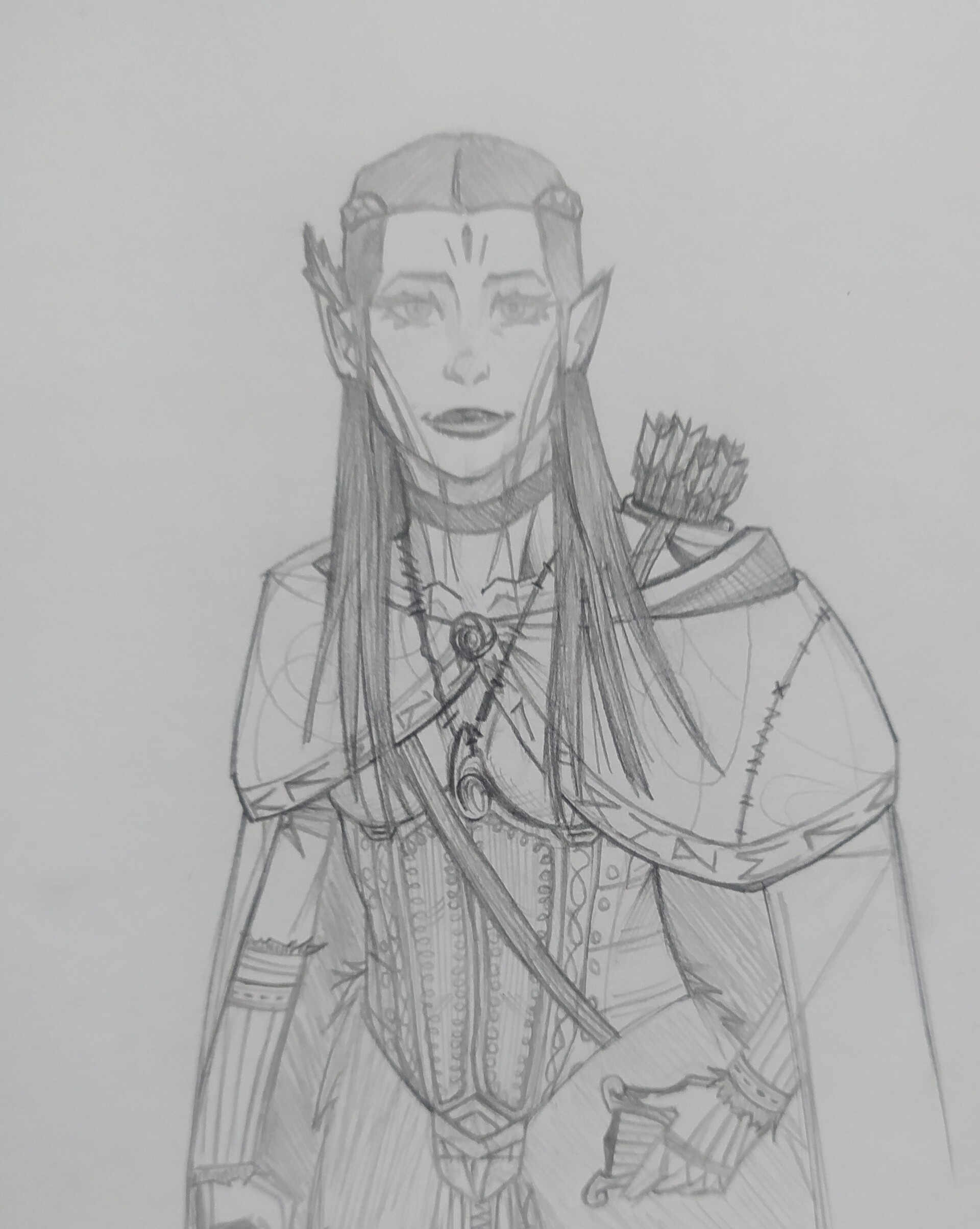 ArtStation - Female elf, protector of the forests