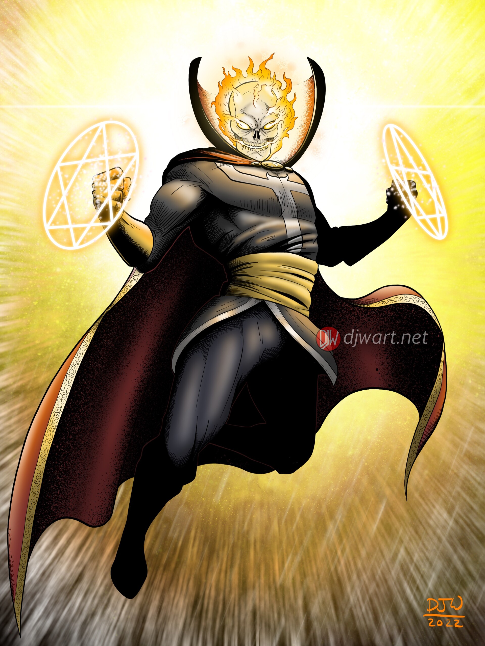 ArtStation - Doctor Strange/Ghost Rider Mashup