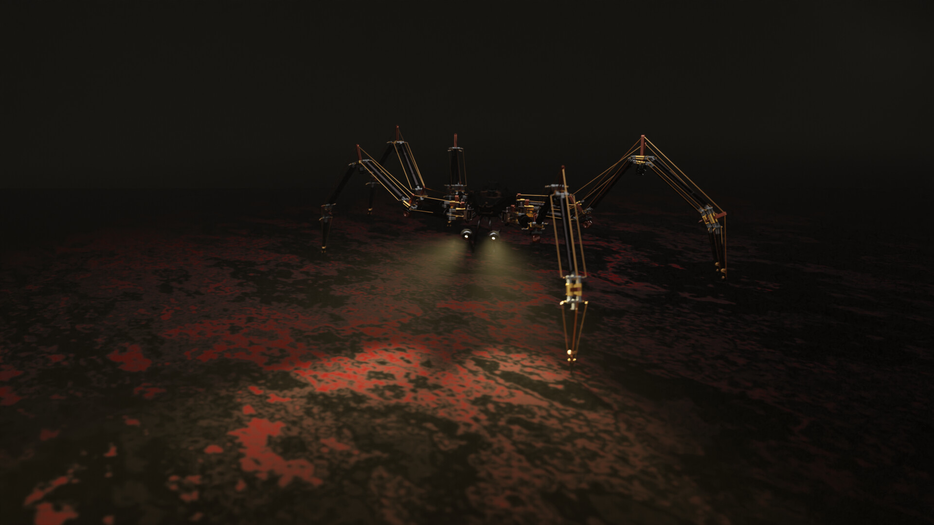 ArtStation - Vehicle with mechanical spider legs