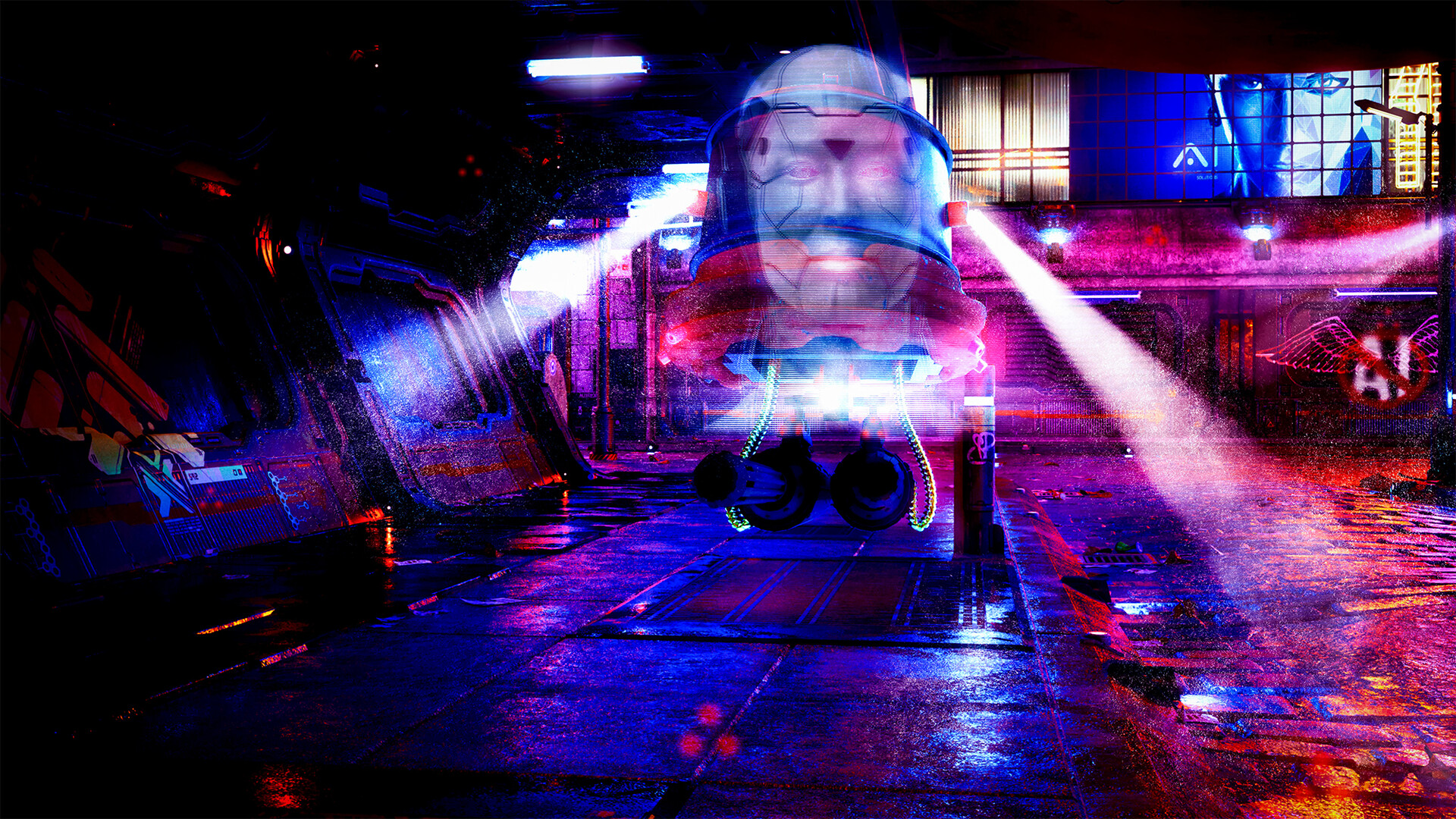 ArtStation - Floating Turret with A.I. hologram