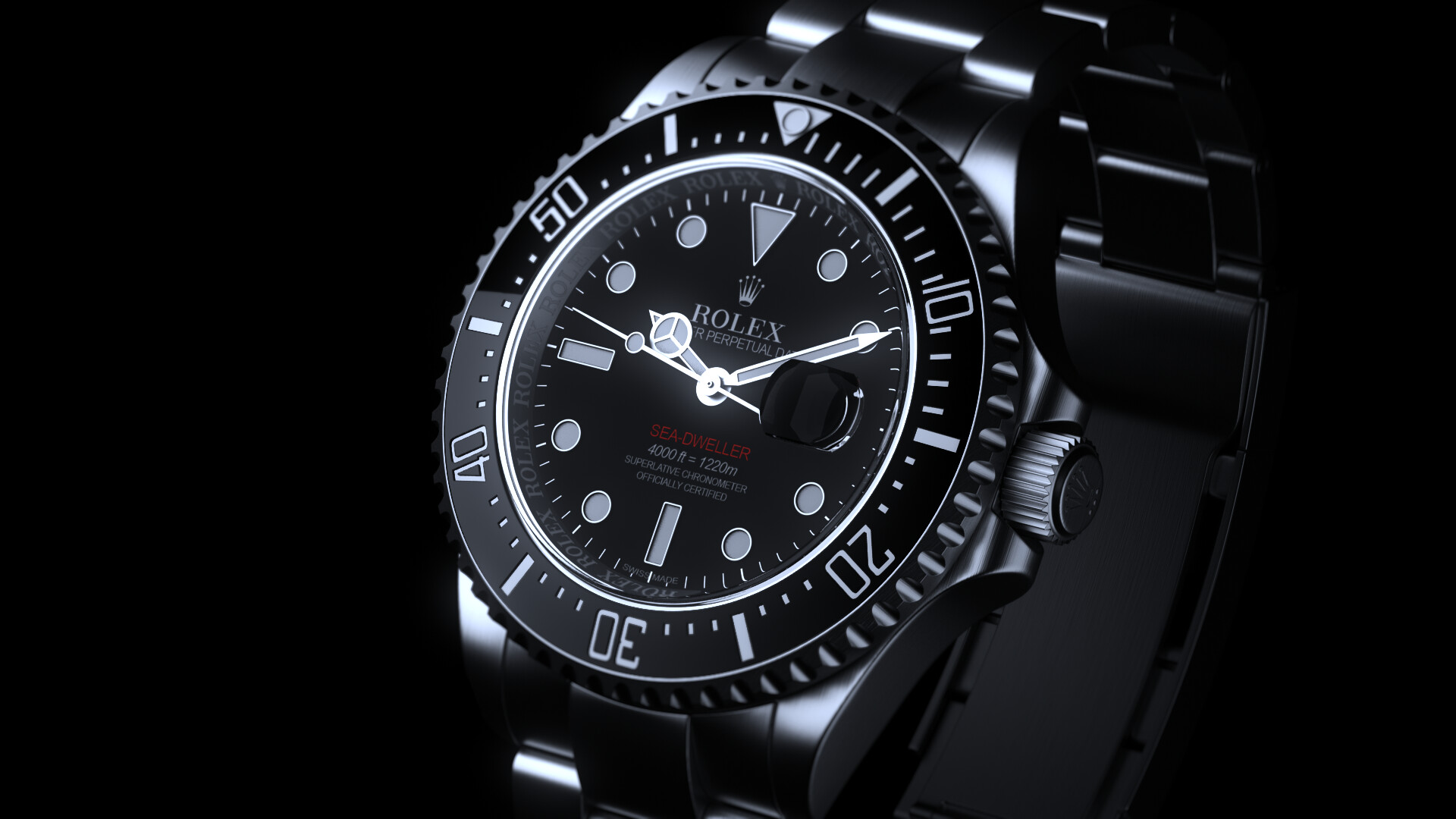 ArtStation - 3D Rolex Sea Dweller Advertising CGI Animation