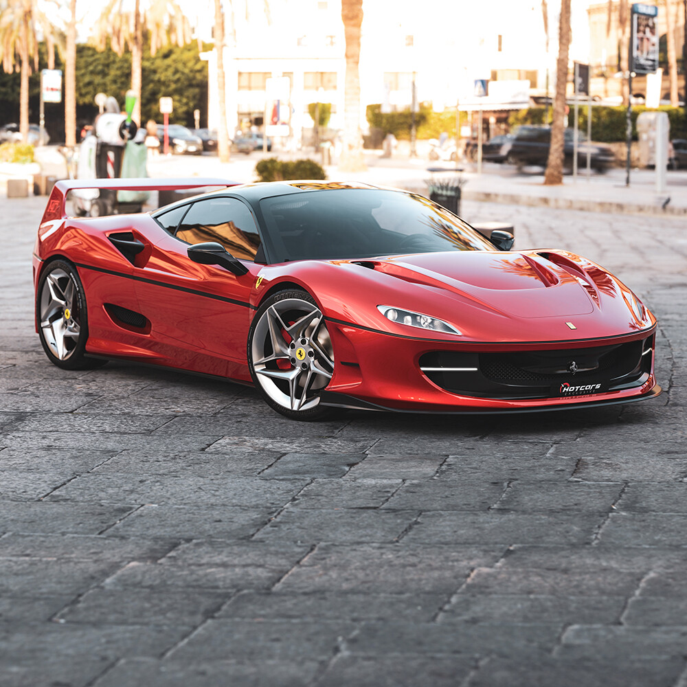 ArtStation - Modern version of Ferrari F40