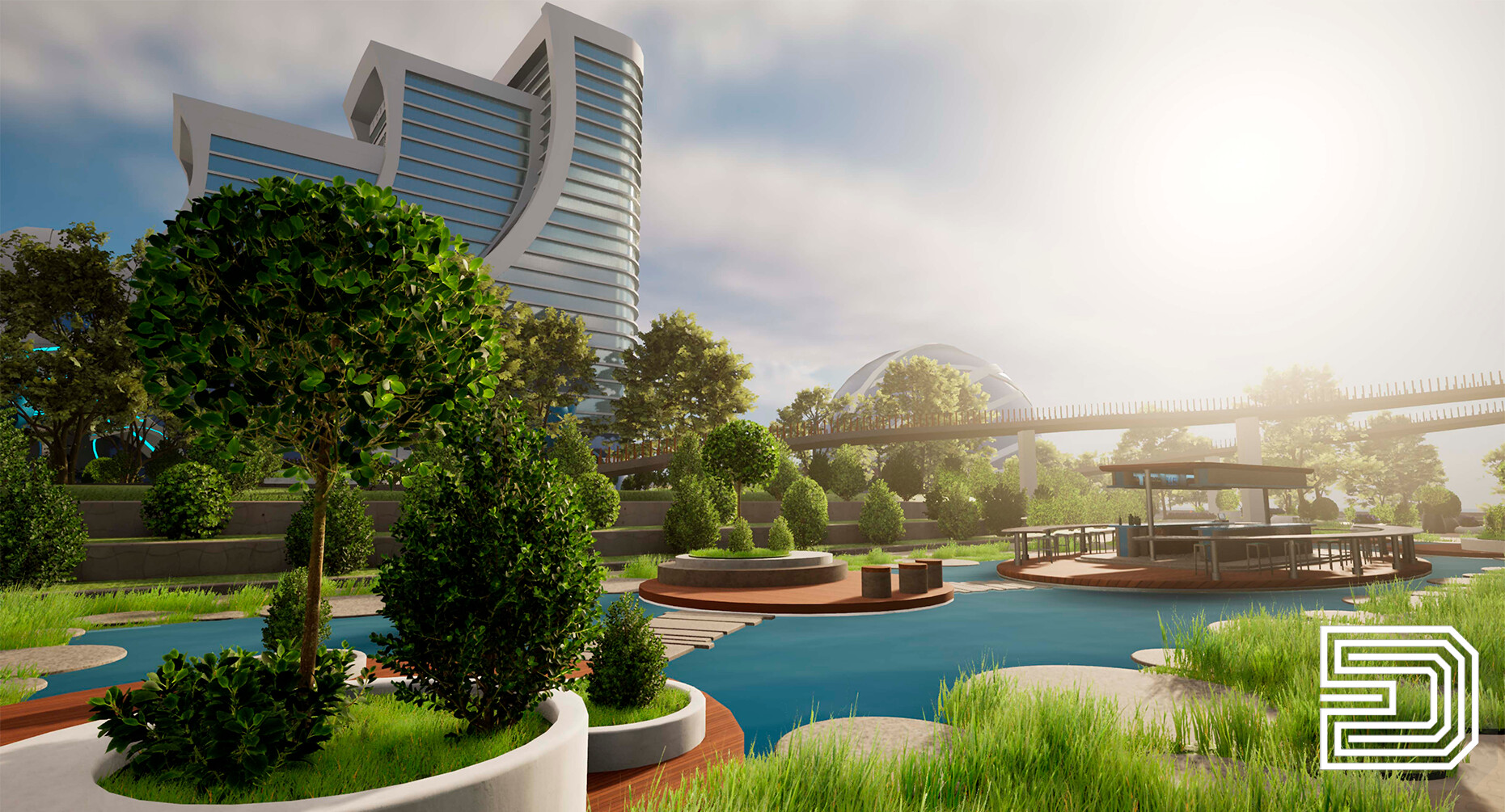 ArtStation - Level art for Meta City project