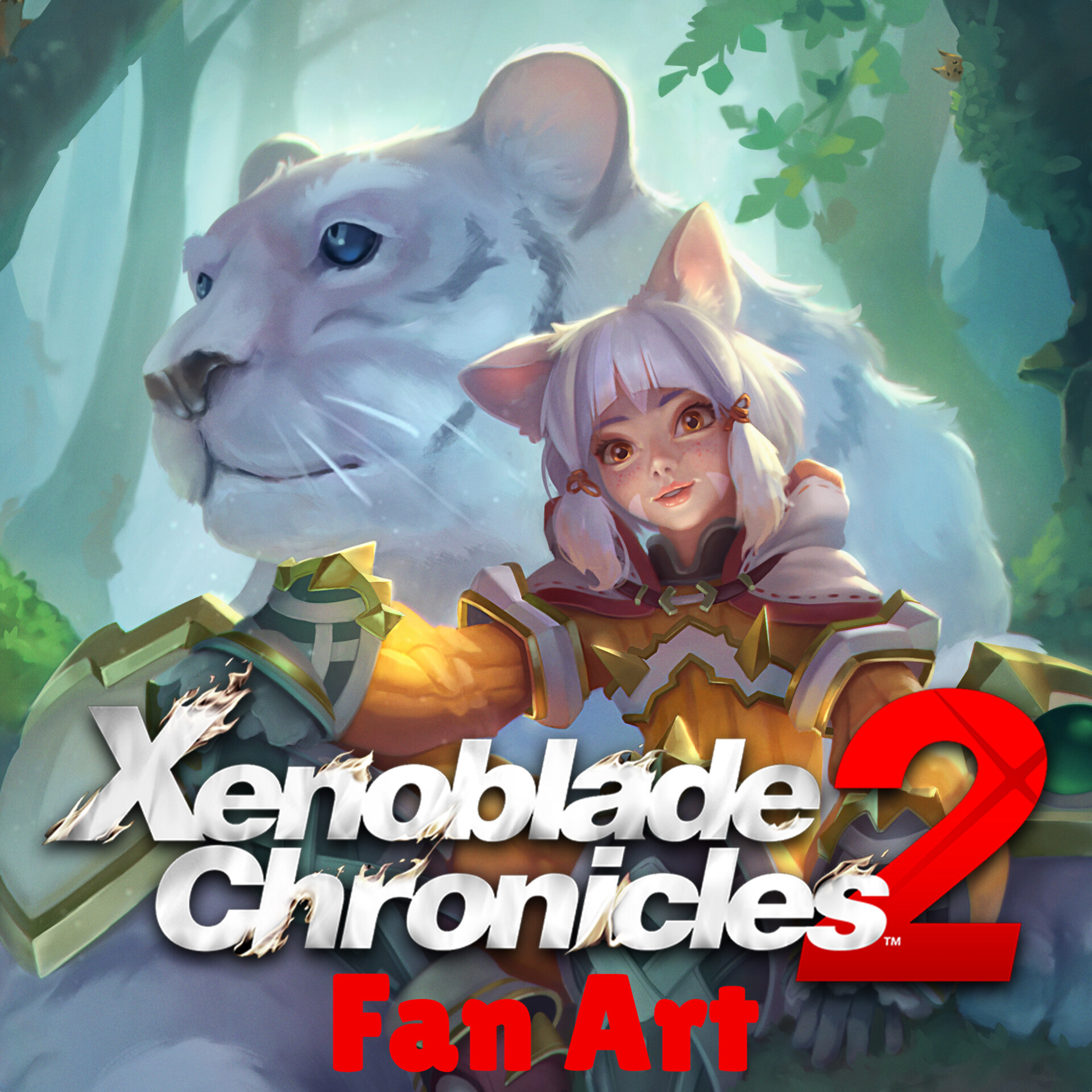 ArtStation - Nia & Dromarch - Xenoblade chronicles 2 FanArt