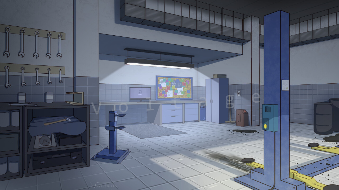 ArtStation - Mechanic workshop