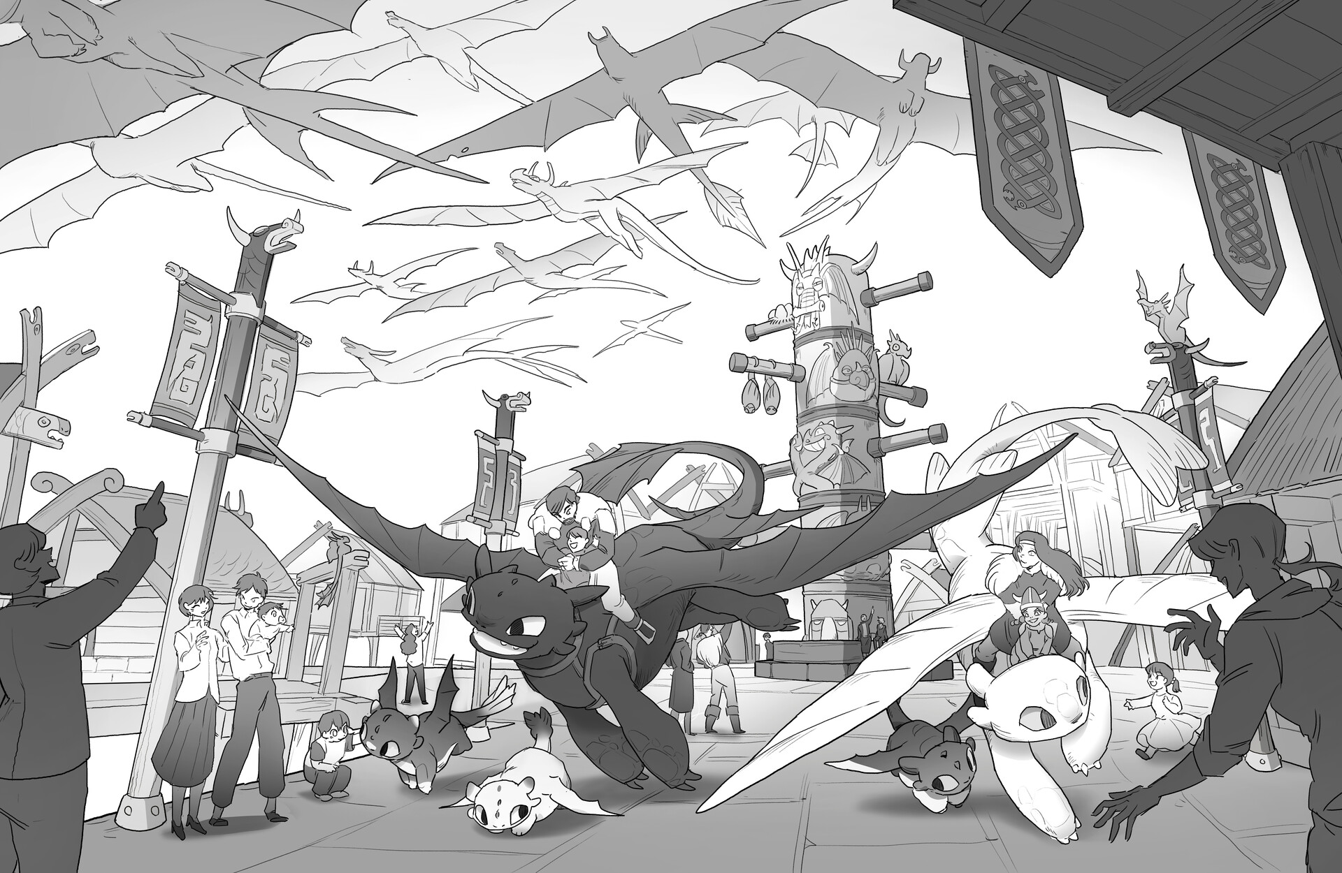 ArtStation - HTTYD Theme Park Project (2)