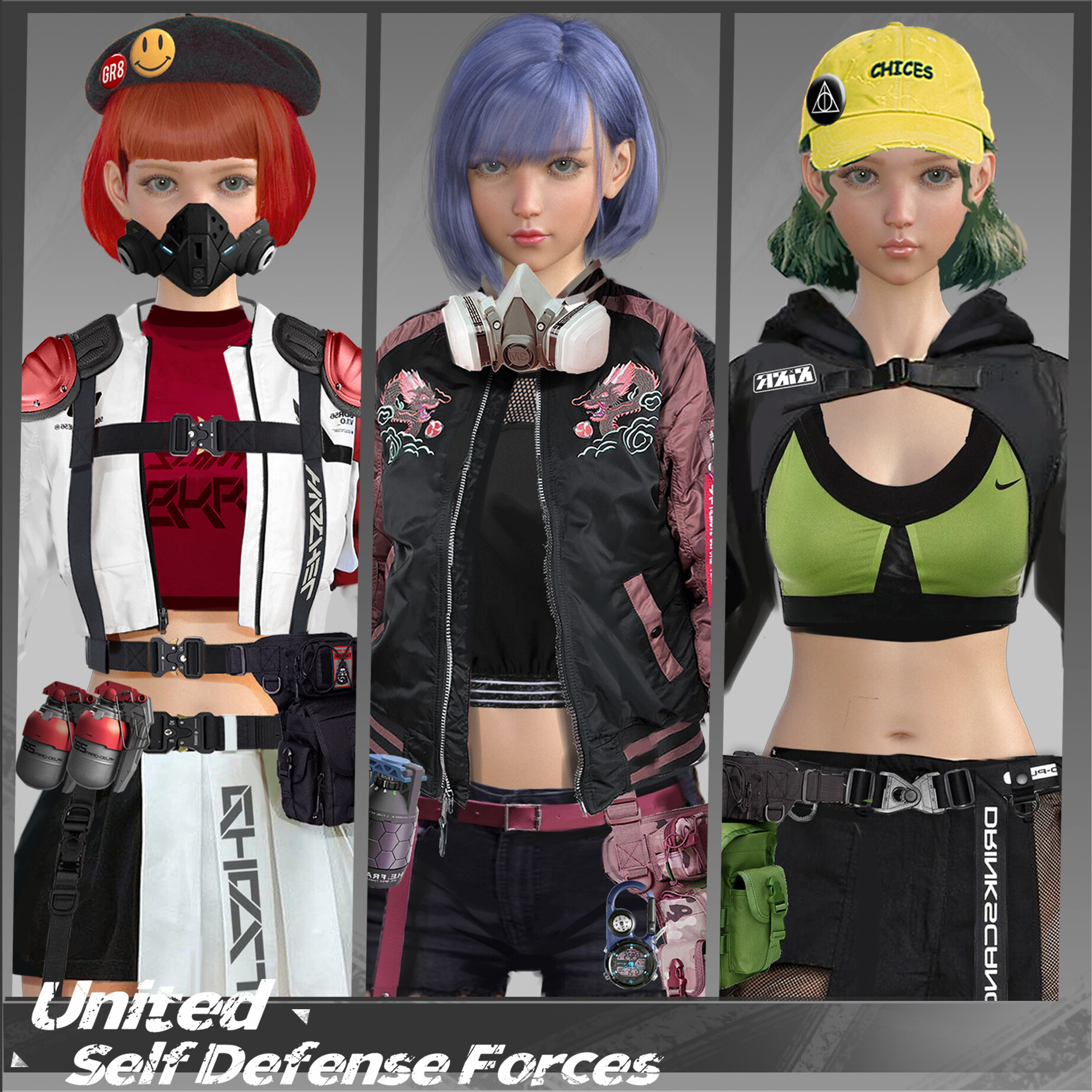 ArtStation - Girl of United Self Defense Forces