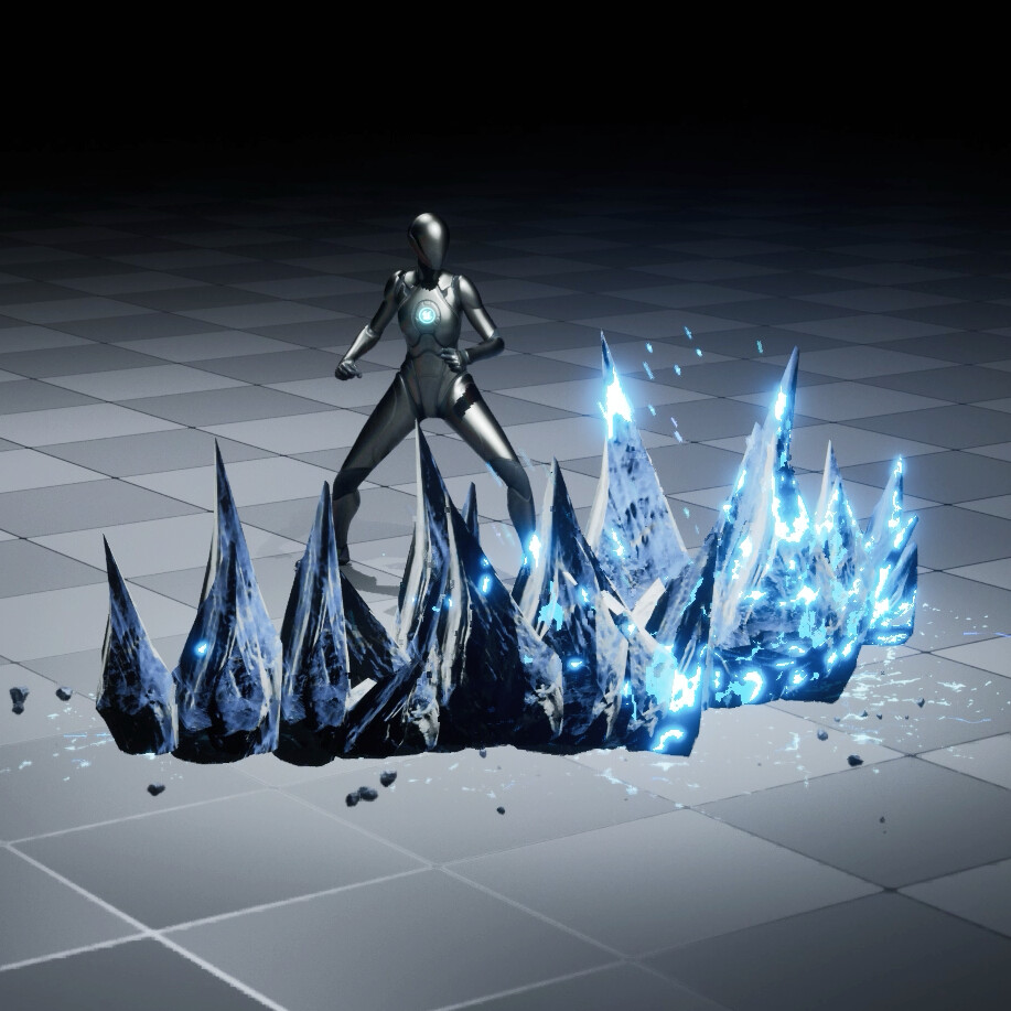 ArtStation - Ice spike attack 🥶