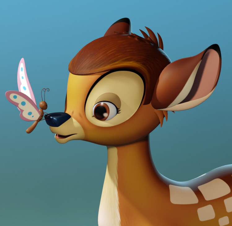 ArtStation - Bambi Fan Art 3D model