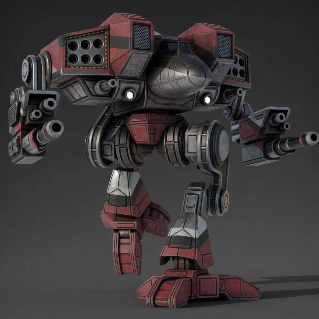 ArtStation - MechAssault Cougar BattleMech - Fanart
