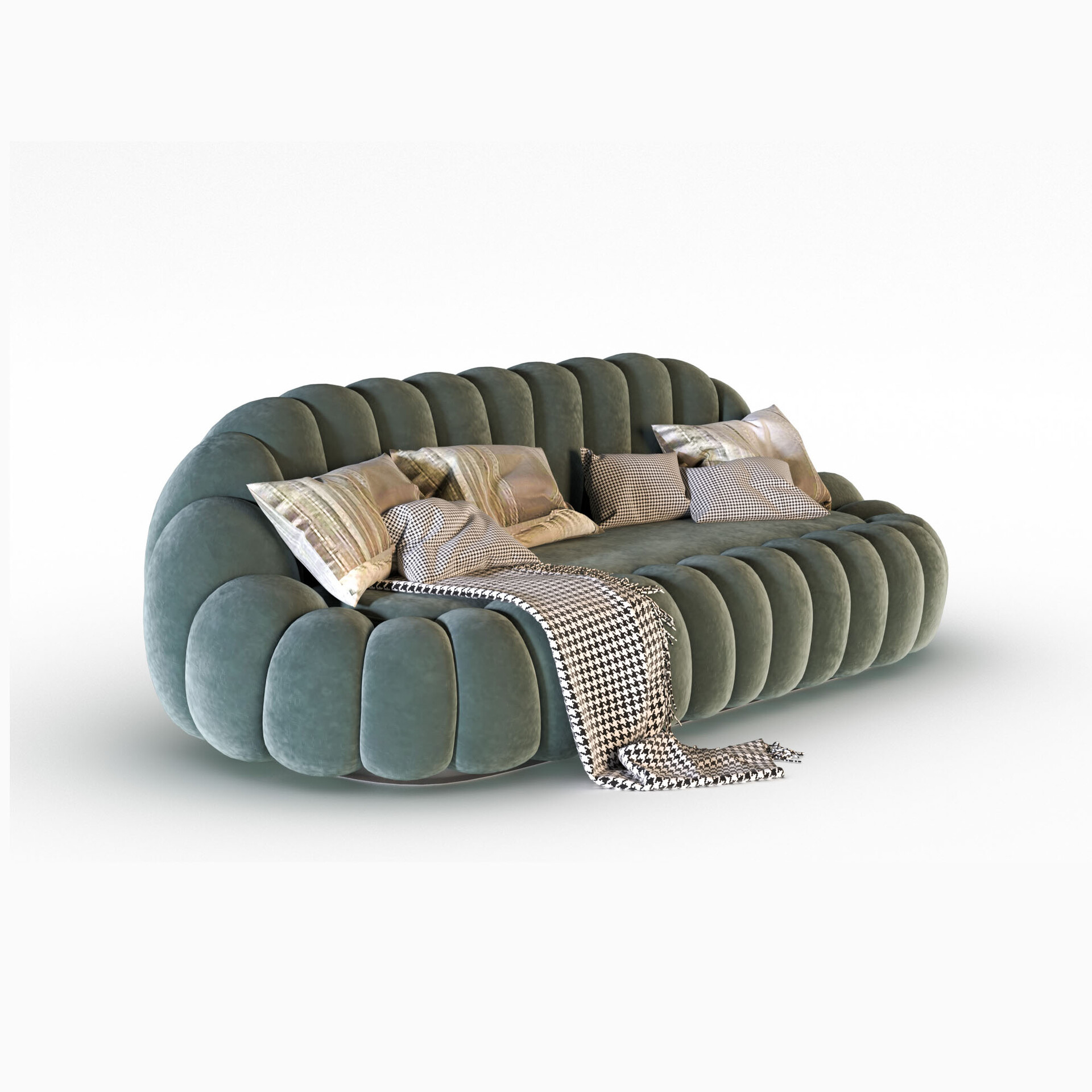 ArtStation - Velvet Sofa 3D Modeling and Visualization