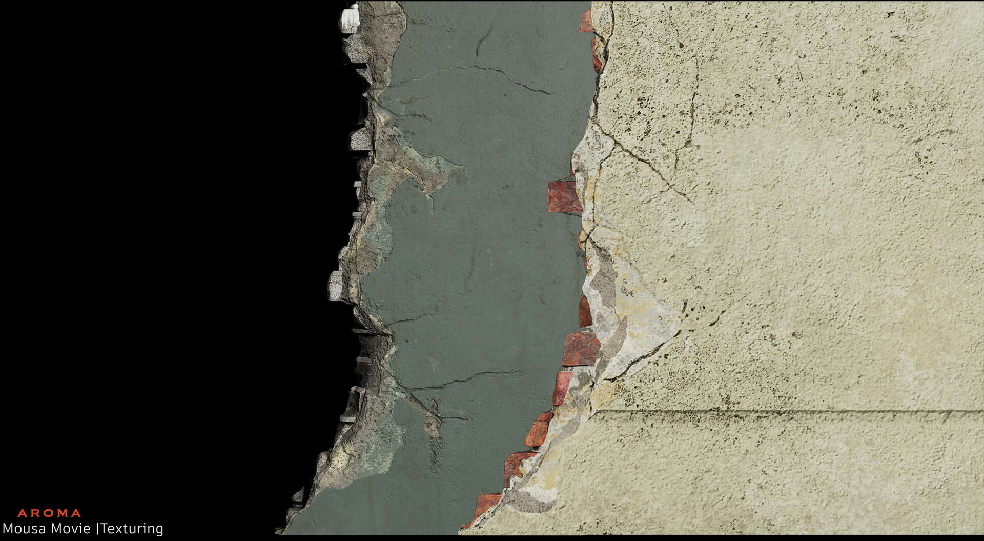ArtStation - Broken Wall- Texturing