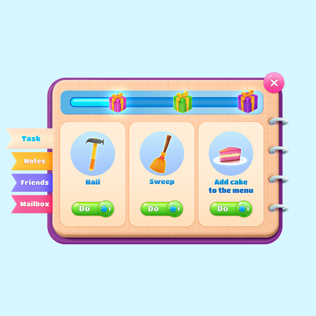 ArtStation - Game POP-UP design