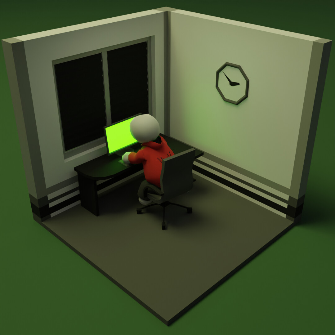 ArtStation - Keshas day. Rig-Animation practising