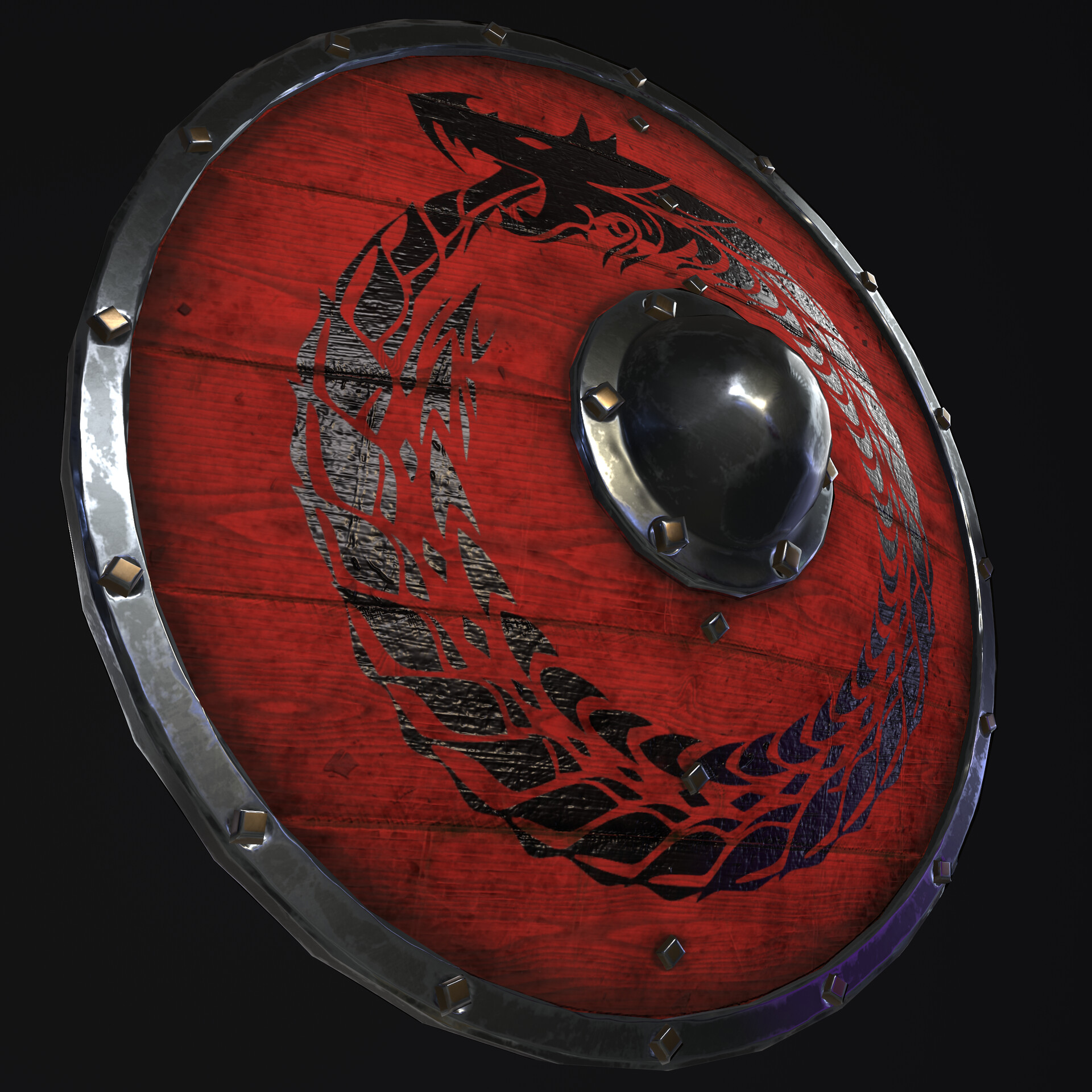 ArtStation - Low Poly Shield 3D model