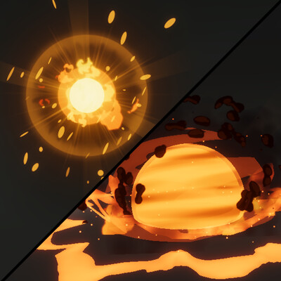 ArtStation - Fire Grenade VFX