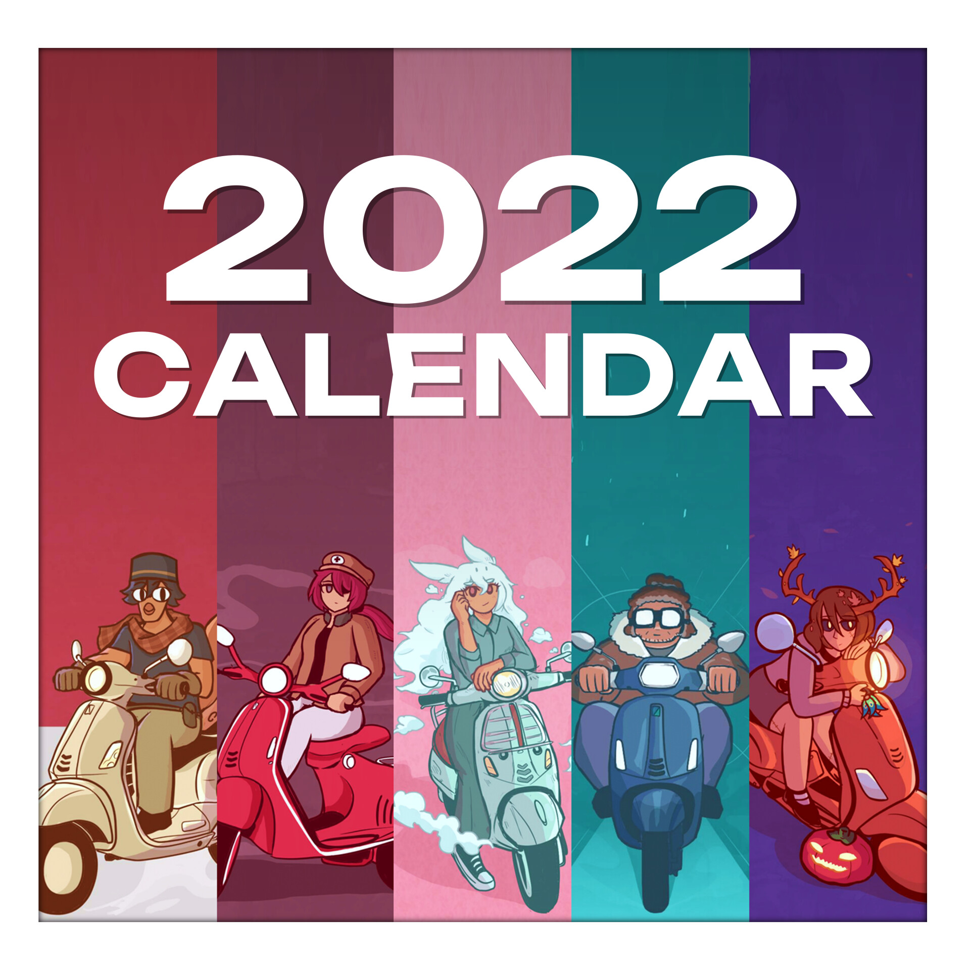 ArtStation - 2022 Calendar (Vespa GAIA Moto Motoplex)