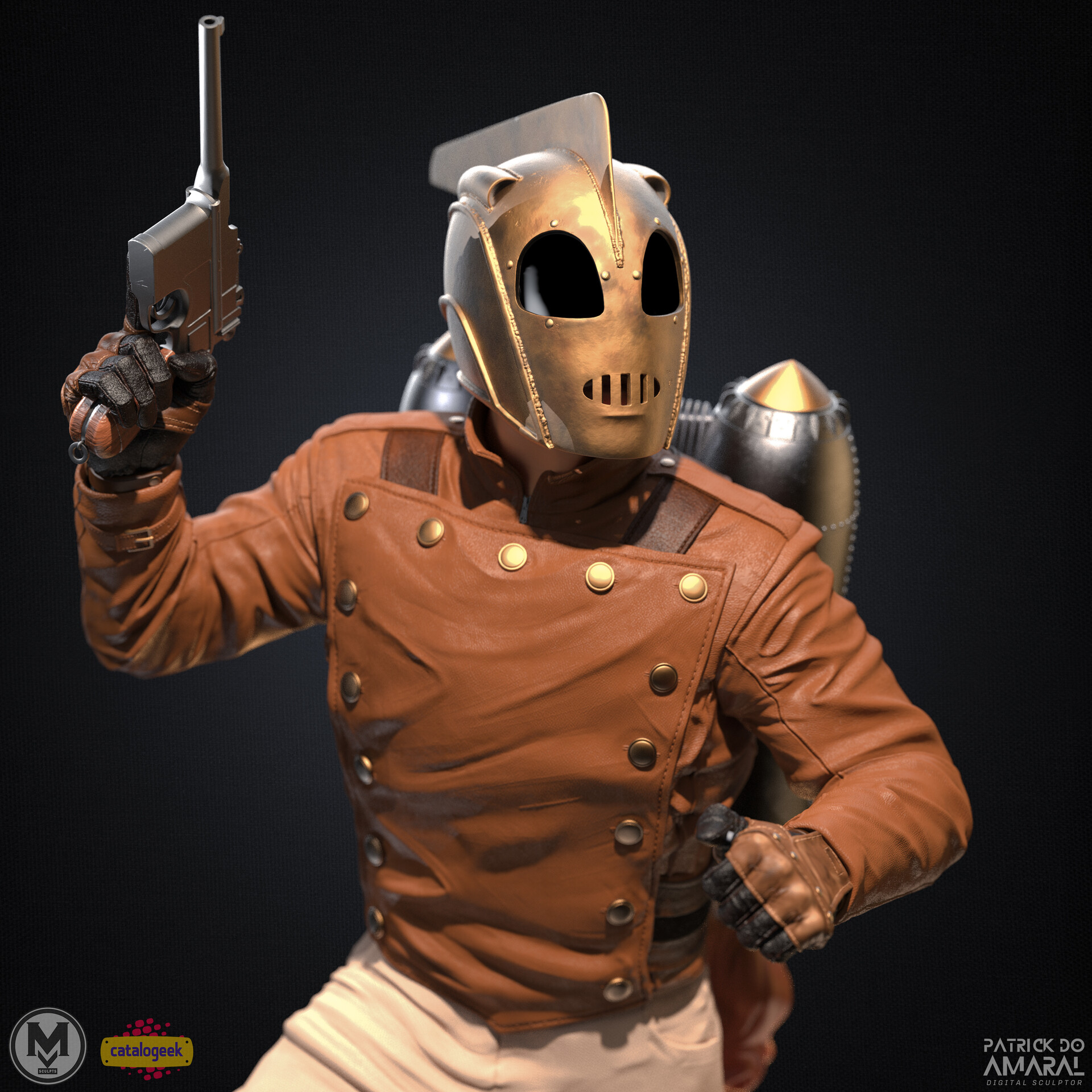 ArtStation - The Rocketeer Statue