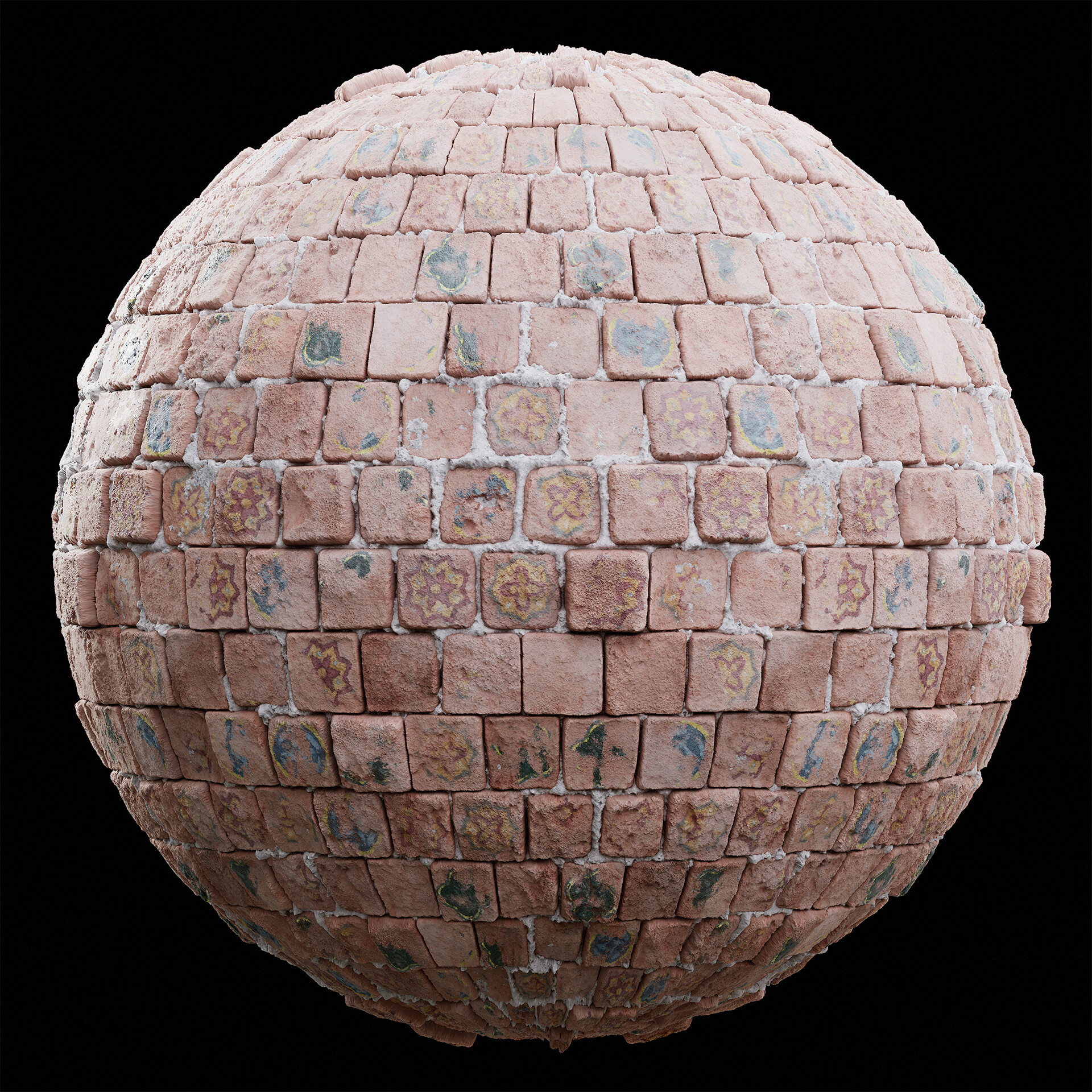 ArtStation - Painted Tile Wall - Material