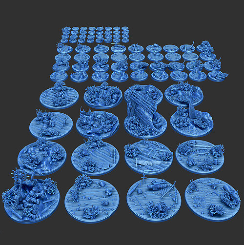 ArtStation - Seabed and Ship Wreck themed bases 25mm, 50mm and 100mm ...