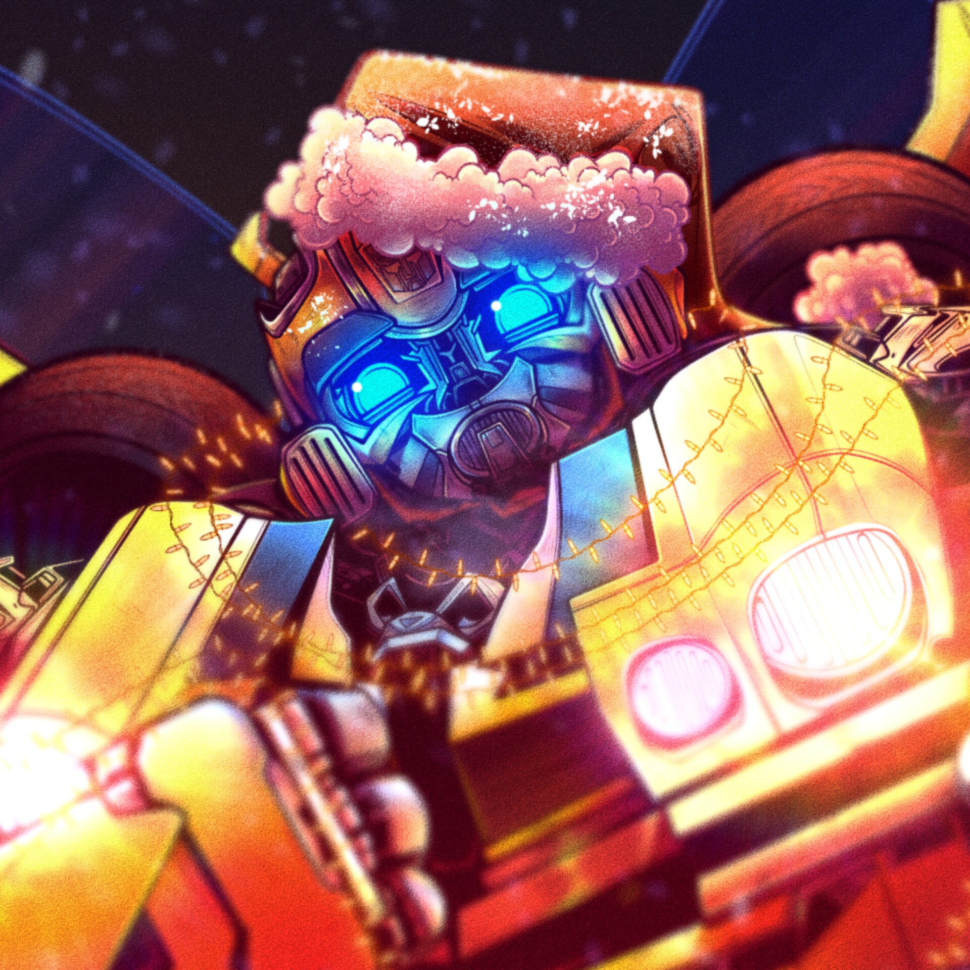 ArtStation - I, Optimus Prime Wish You a Happy Holidays-Merry Christmas ...