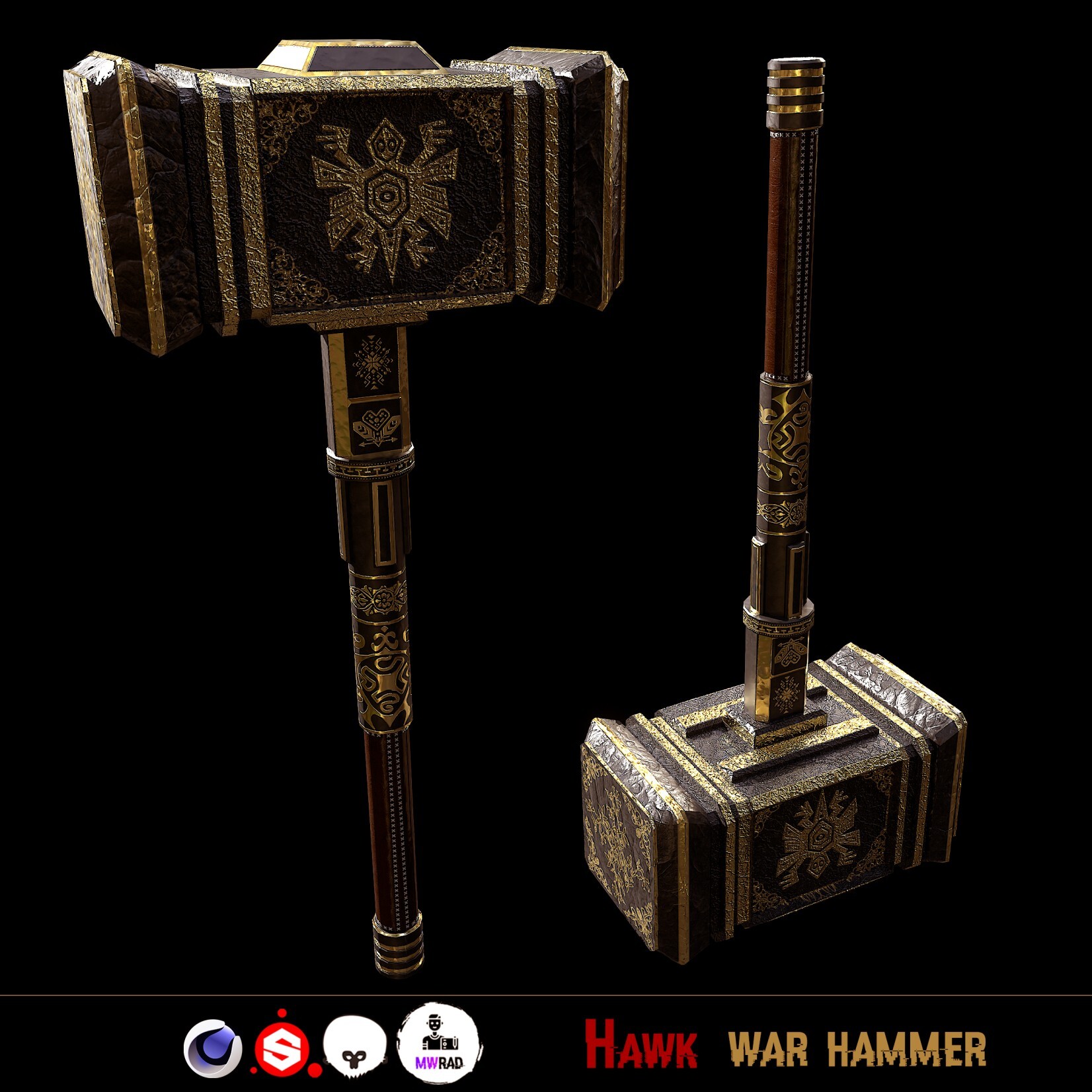 ArtStation - Hawk war hammer ⚒🦅🔥