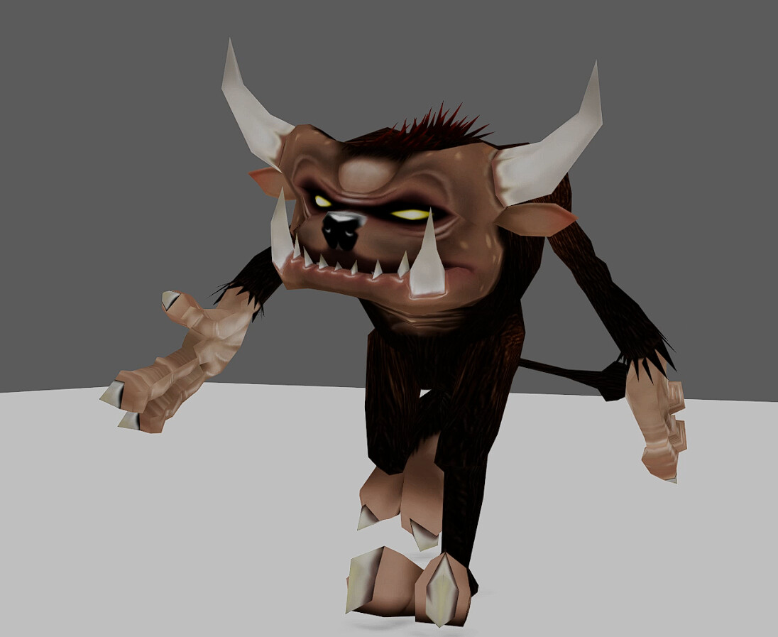 ArtStation - Glark monster walk cycle