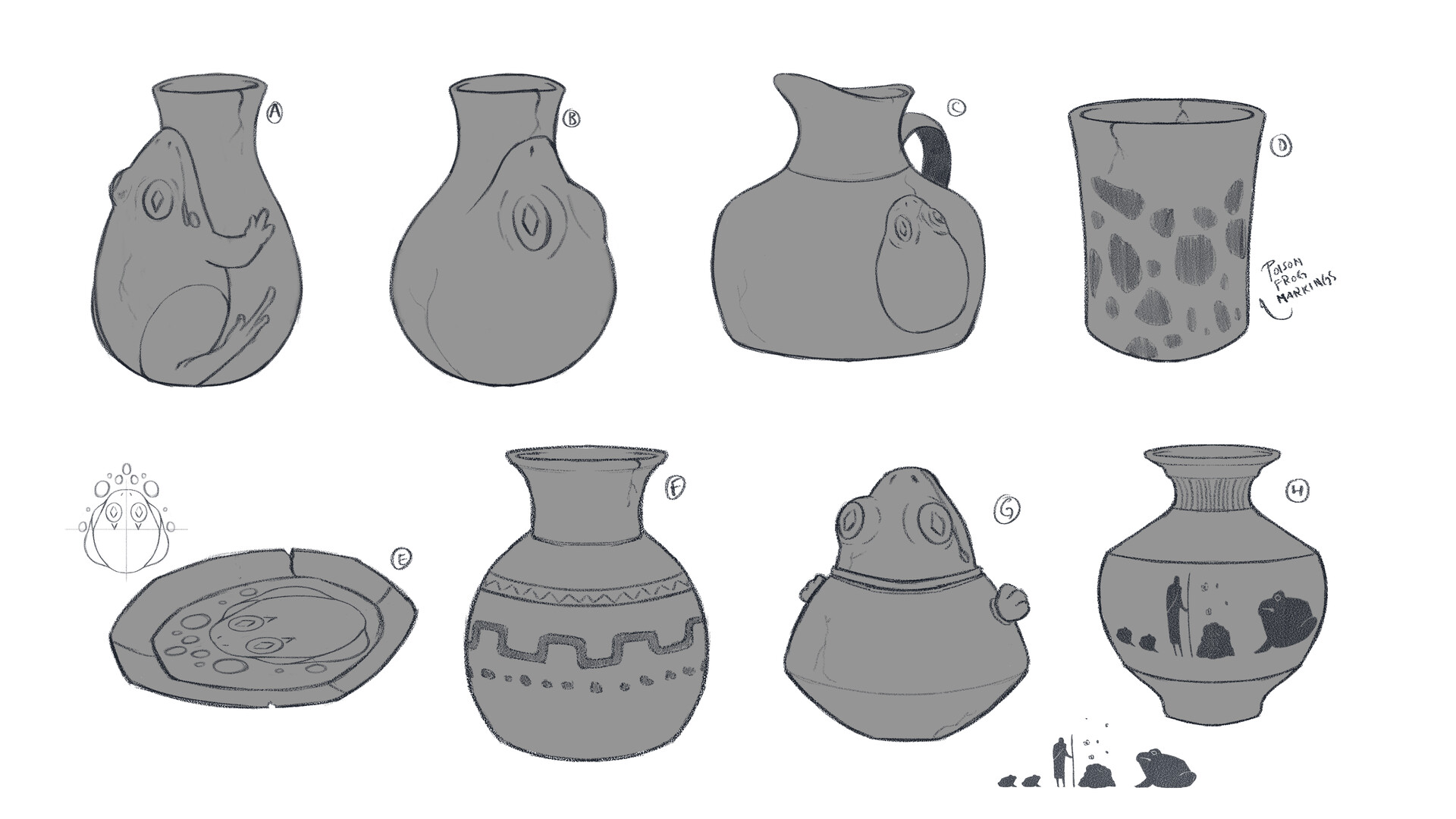 ArtStation - Frog Prop Sketches