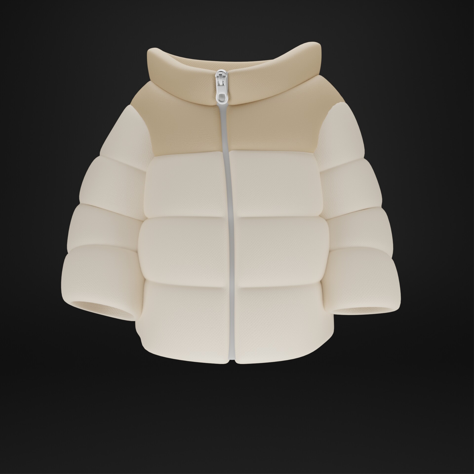 ArtStation - Puff jacket creme