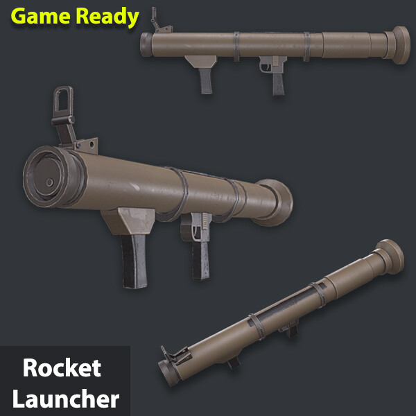 ArtStation - Rocket Launcher Game Ready 10