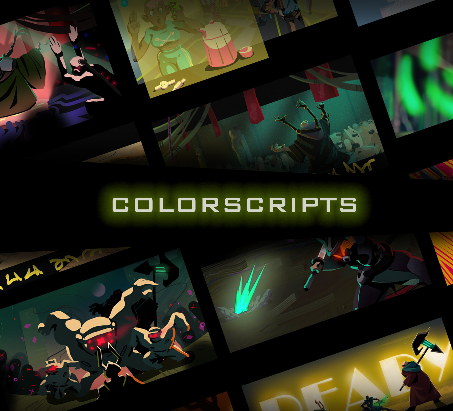 ArtStation - CYBER CITY: Animation Trailer Colorscripts