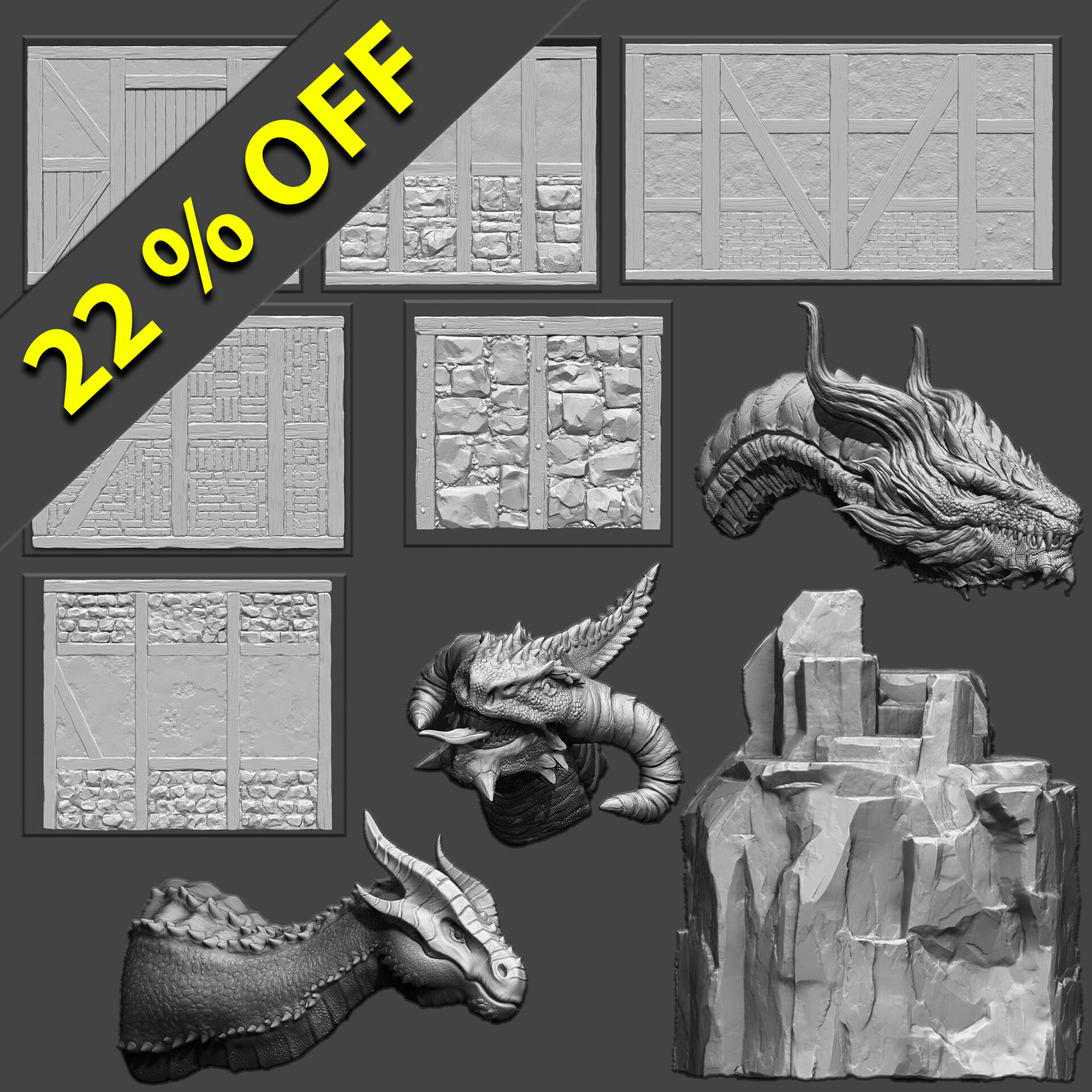 ArtStation - ZBrush Assets Bundle
