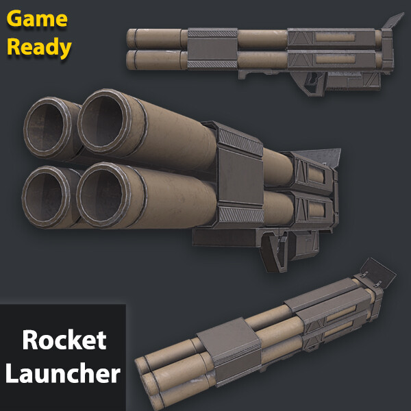 ArtStation - Rocket Launcher Game Ready 11