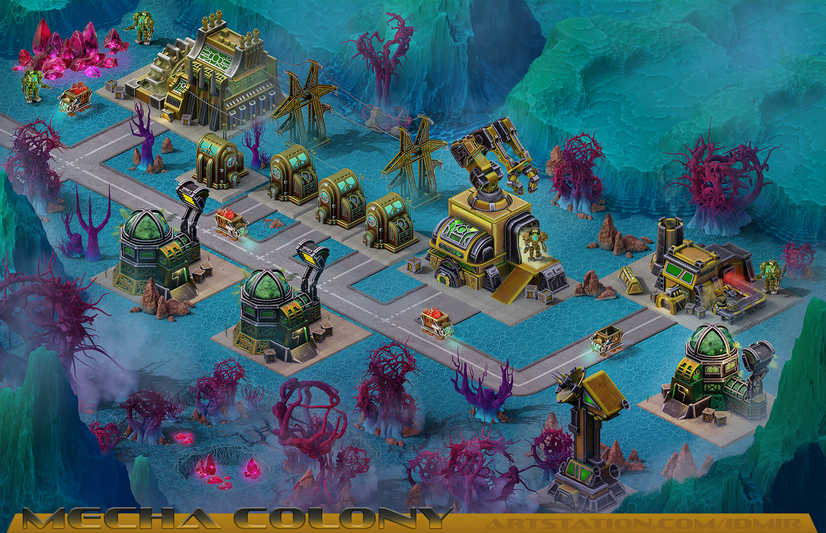 ArtStation - Mecha Colony - Game Concept