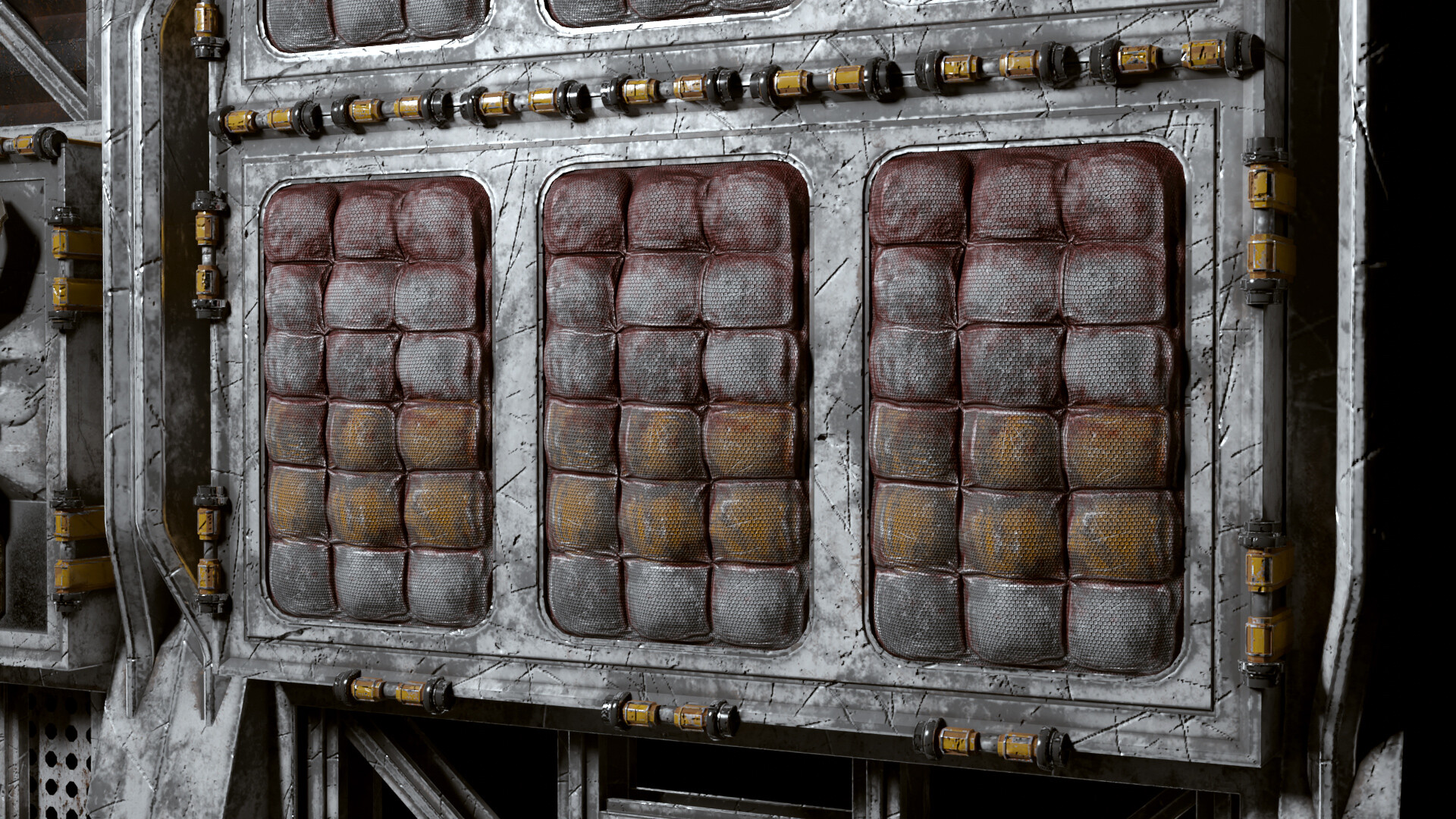 ArtStation - 3D KITBASH ASSETS - Interior Spaceship Wall